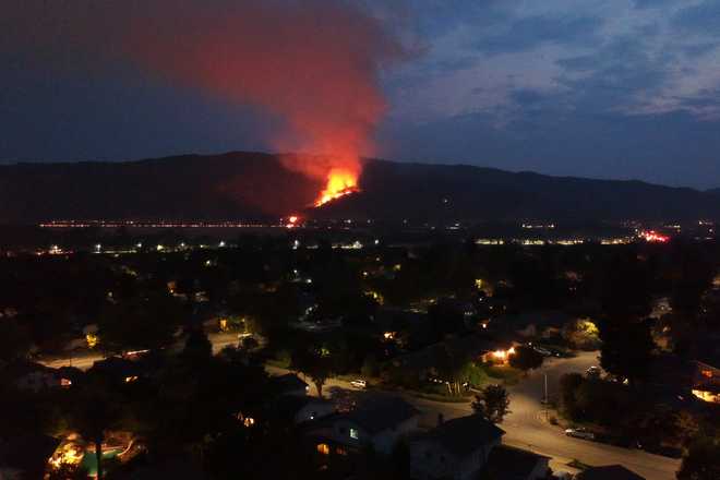 Gilroy wildfire 65% contained Wednesday