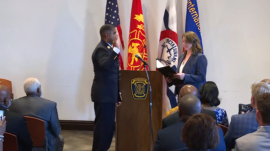 New chief of Cincinnati Fire Department officially sworn in Friday