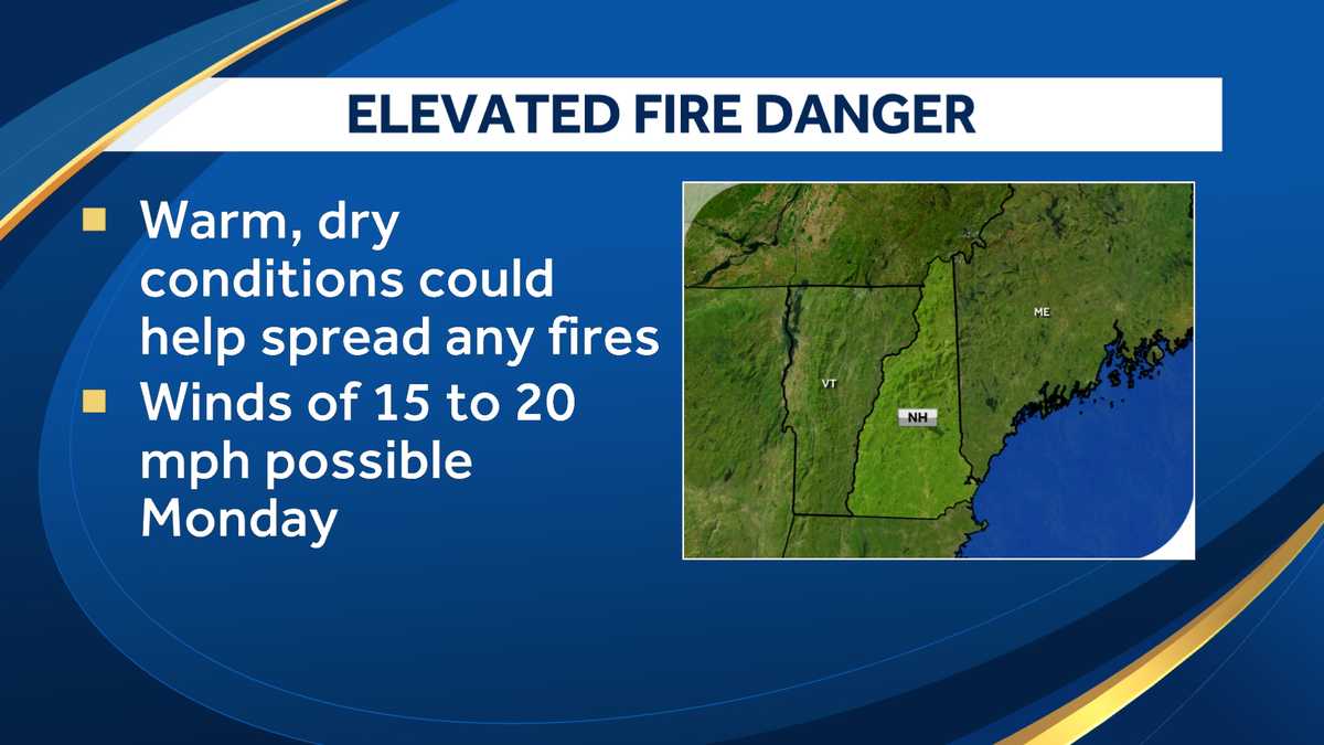 Officials warn of elevated fire danger April 6 in New Hampshire