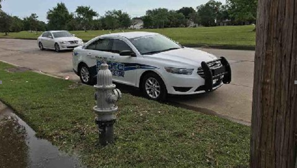 Photo enforcement vehicle blocks fire hydrant