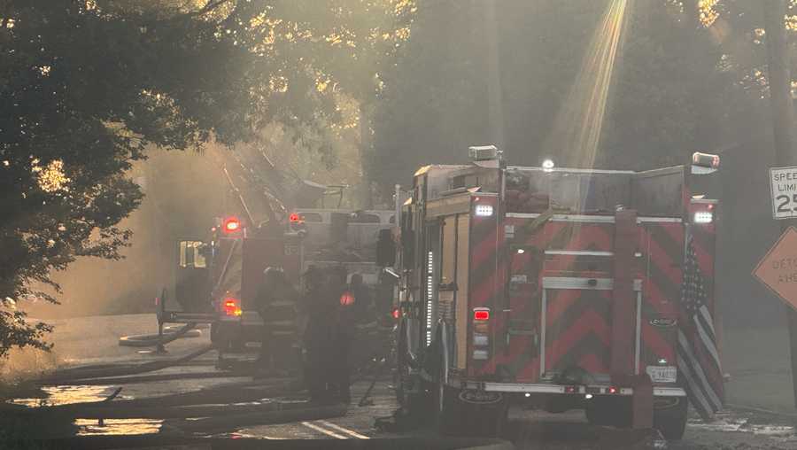 Two abandoned buildings catch fire on same street