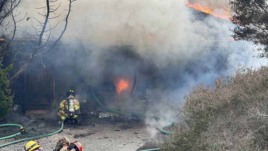 Fire destroys 50% of house on Outlook drive in Carmel on Saturday