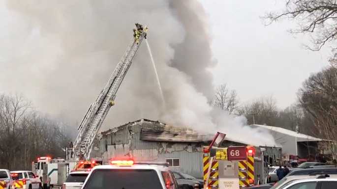 Large fire damages Edgewater Sports Park machine shop