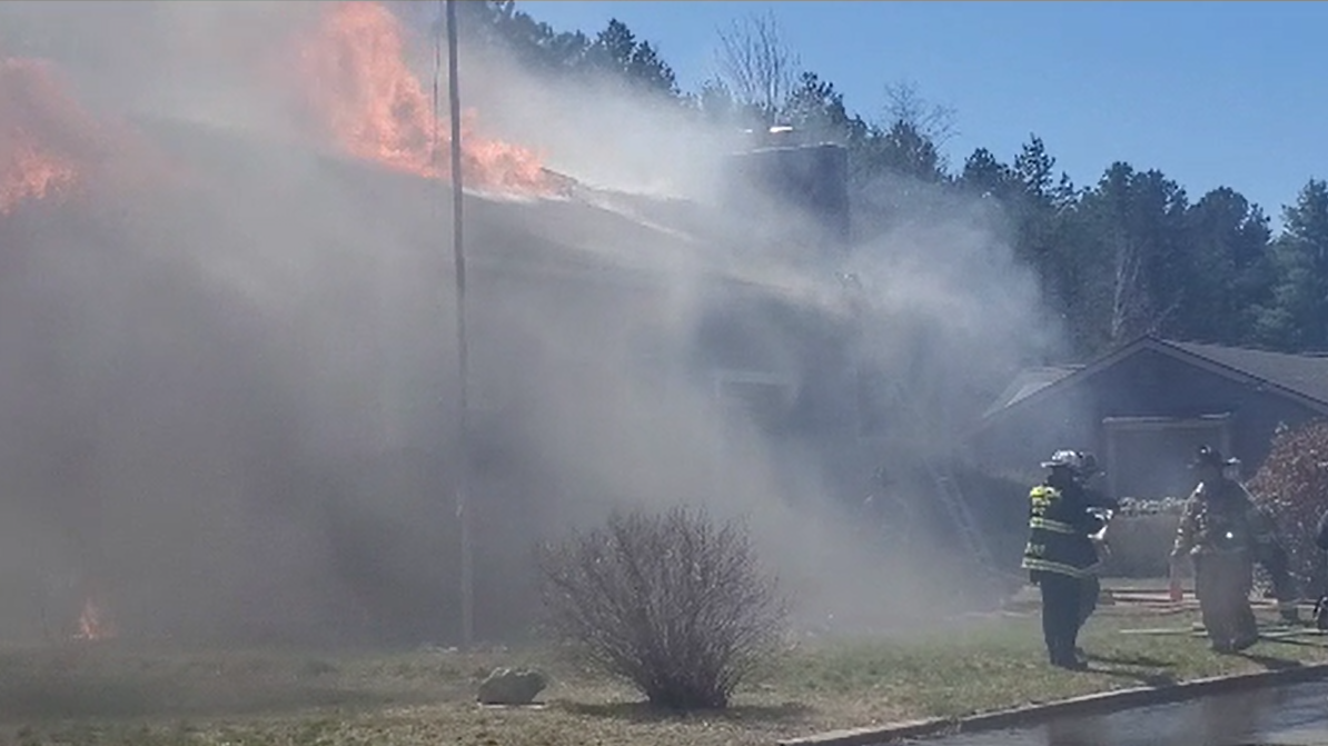 Officials: Home likely to be a total loss after fire in Manchester