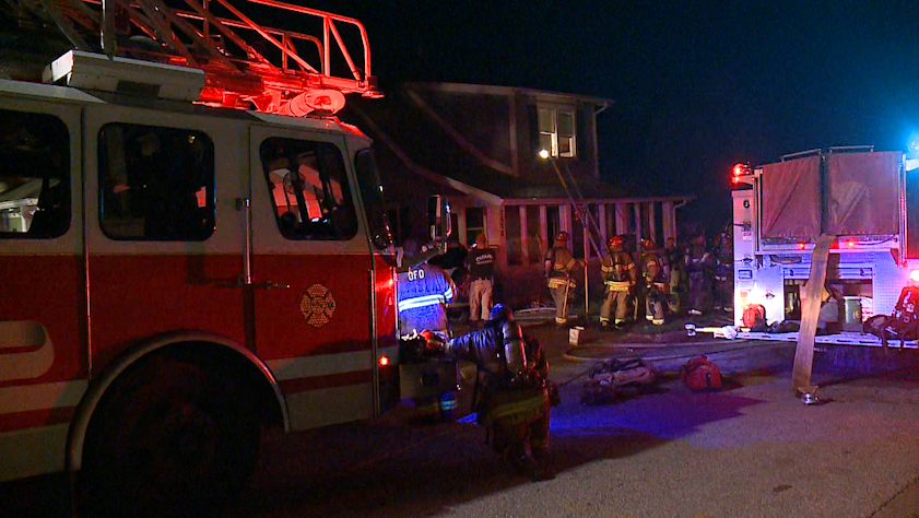 Fireworks spark house fire late Tuesday, officials say