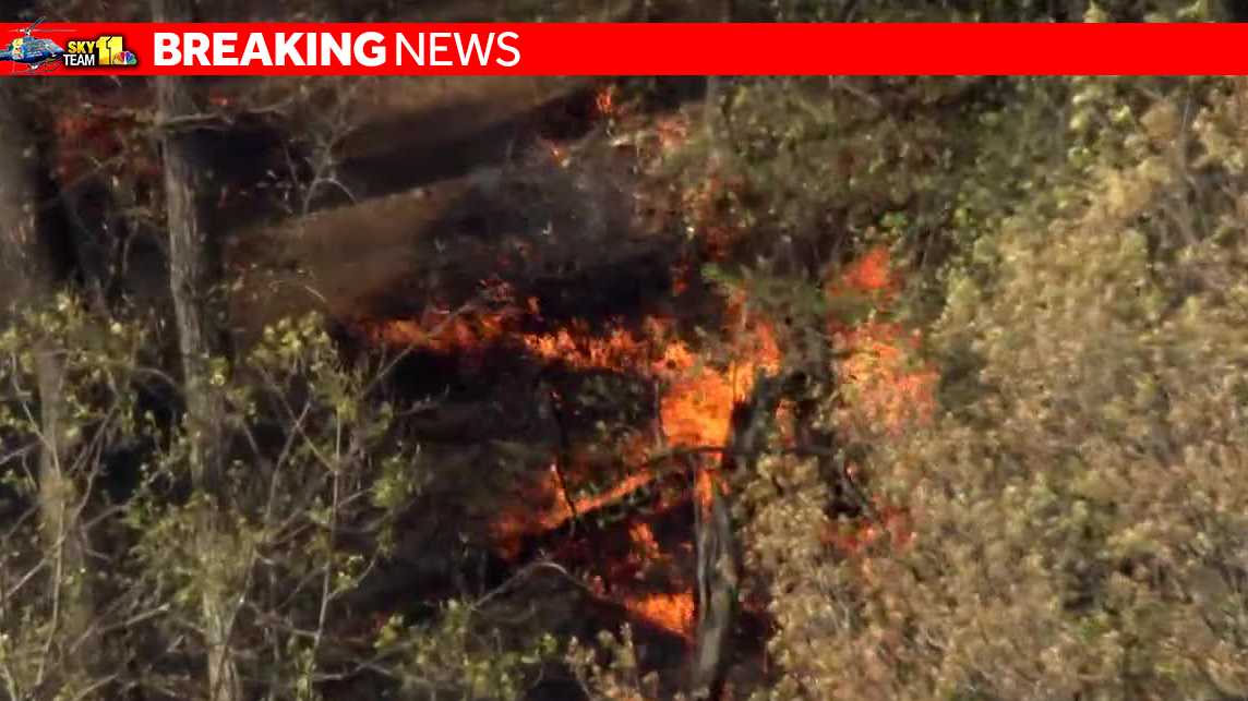 Helicopters help put out Loch Raven brush fire