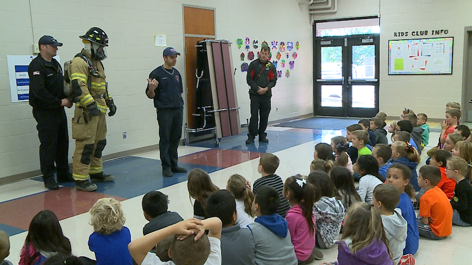 Trumble Park Elementary students learn fire safety