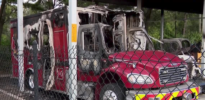 Maitland fire station goes up in flames, officials report damage