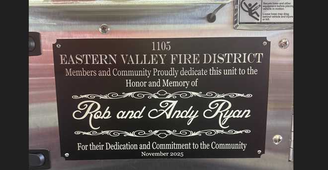 Eastern Valley community honors late fire chief and son