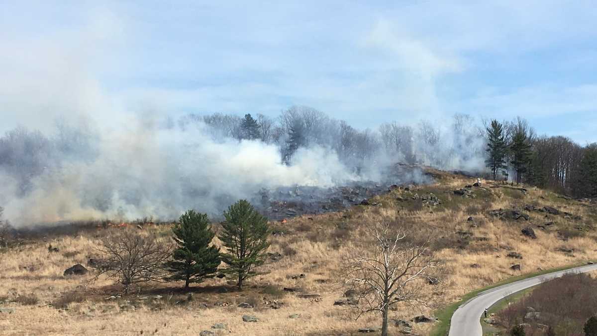 Crews set "controlled fires" at Gettysburg National Military Park