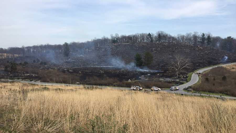 Crews set "controlled fires" at Gettysburg National Military Park
