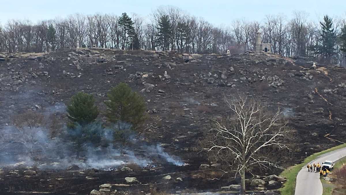 Crews set "controlled fires" at Gettysburg National Military Park