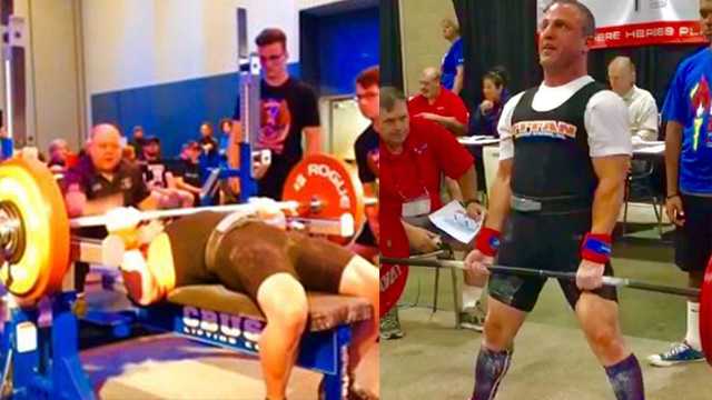 OKC firefighter sets bench press world record at international championship