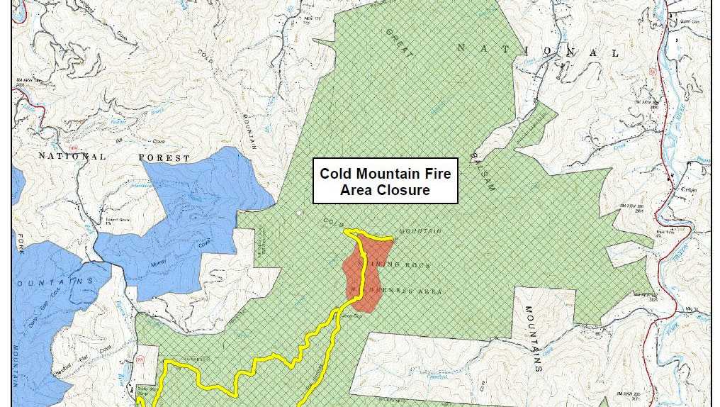 Firefighters working to control wildfire in Western North Carolina