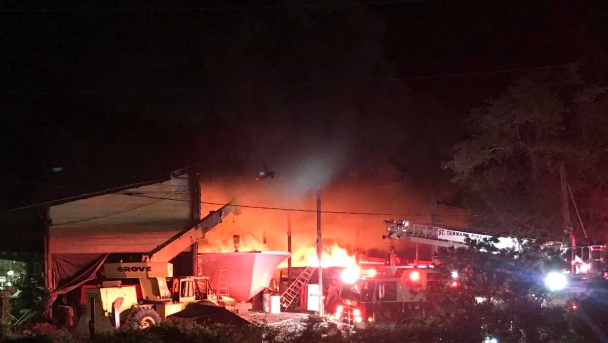 Newton's Boats Slidell fire