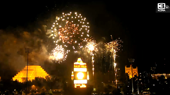 Want to see fireworks? Here's Monday's Raley Field show