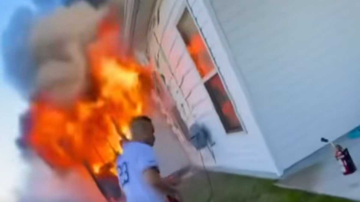 Slidell home engulfed in flames from fireworks