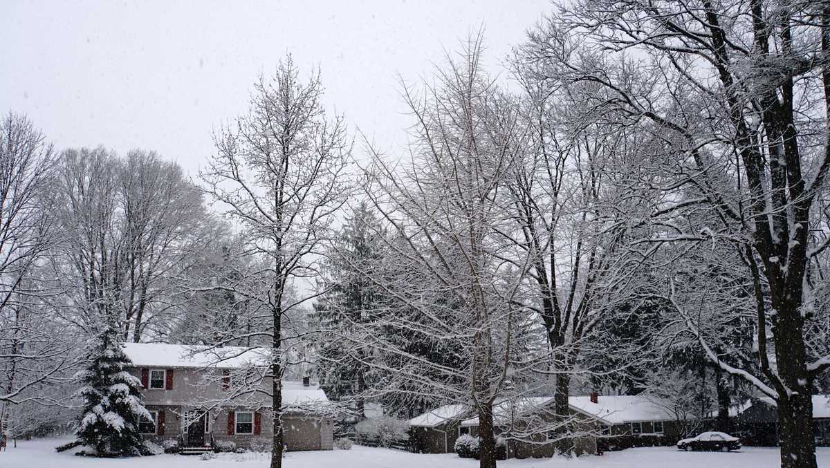 Clearing heavy, wet snow north of Cincinnati