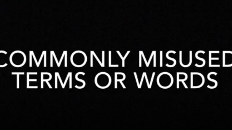 What are some of the most commonly misused words in English language