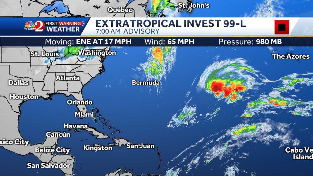 Tropical storm tracker: Disturbance given new chance of formation
