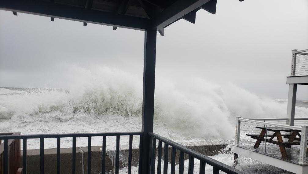 After downpours, winds continue as temperatures plunge