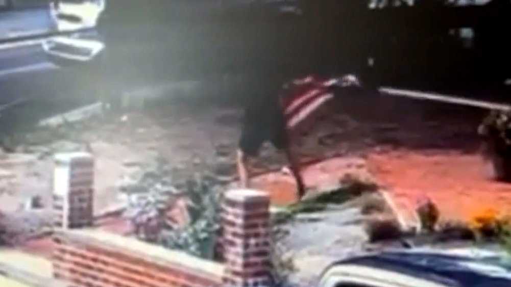 American flag ripped off flagpole at Boston park