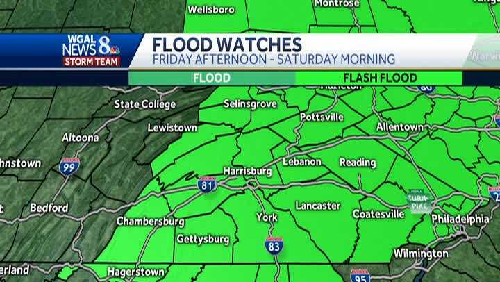 Central Pennsylvania weather: Strong storms possible Friday; Flash ...
