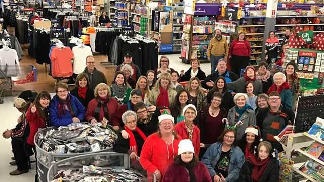 Flash mob spreads Christmas cheer at local Walmart