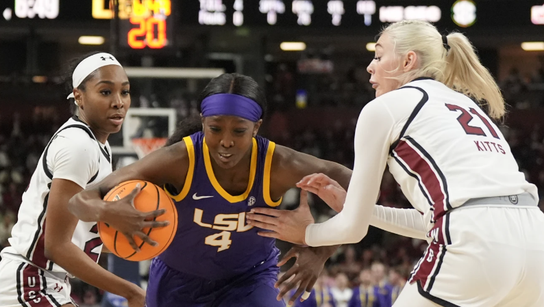 South Carolina’s Kamilla Cardoso shoves LSU’s Flau’jae Johnson, is ... South Carolina’s Kamilla Cardoso shoves LSU’s Flau’jae Johnson, is ...