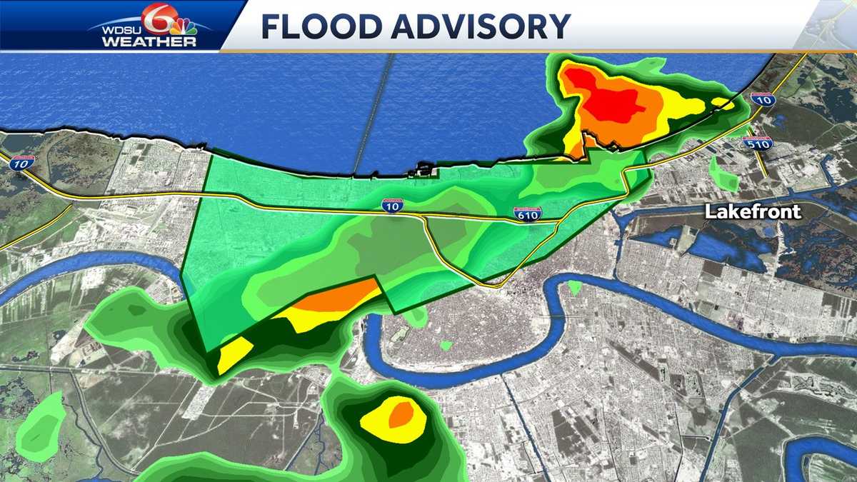 Jefferson and Orleans Parish in flash flood warning