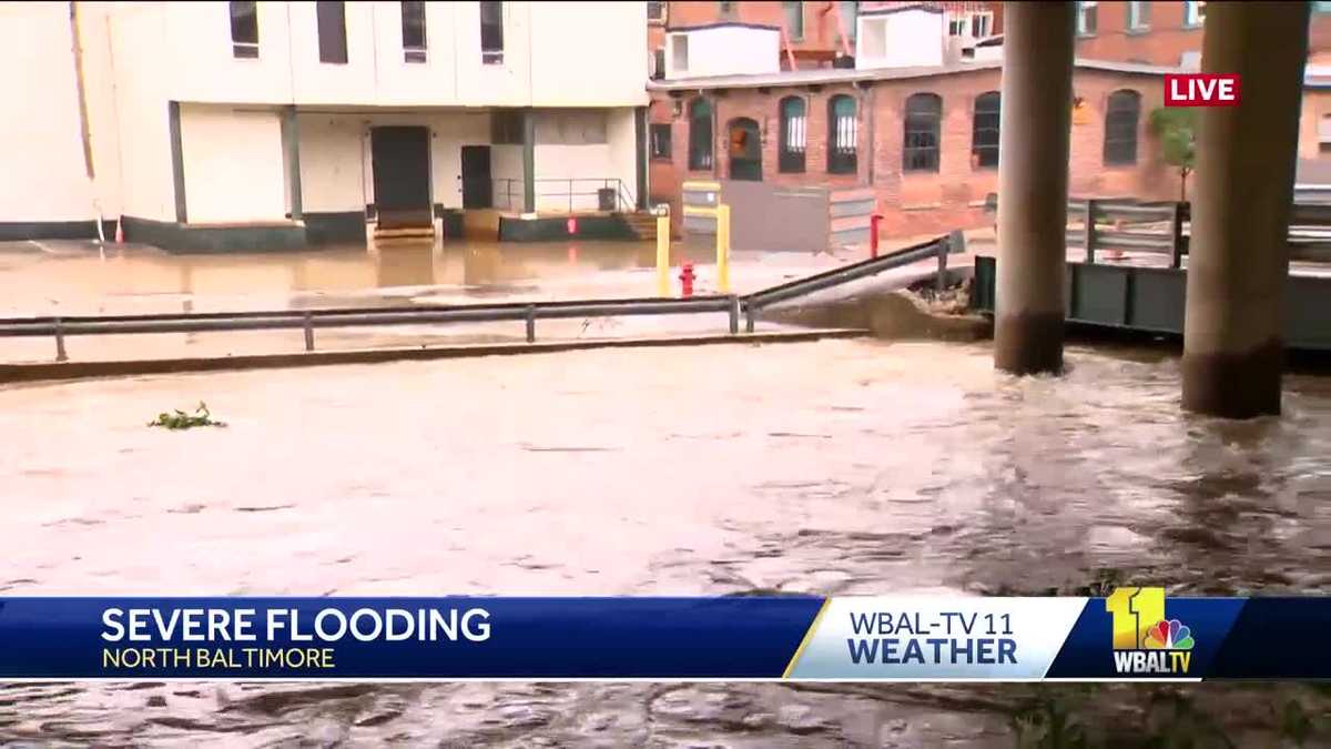 Severe flooding wreaks havoc in Baltimore City