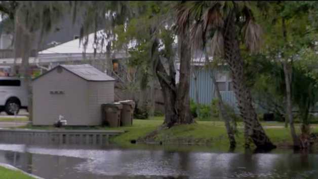 St. Johns River under flood warning near Astor