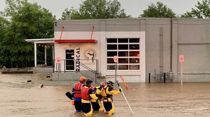 Pictures: Flooding, trees down across the area