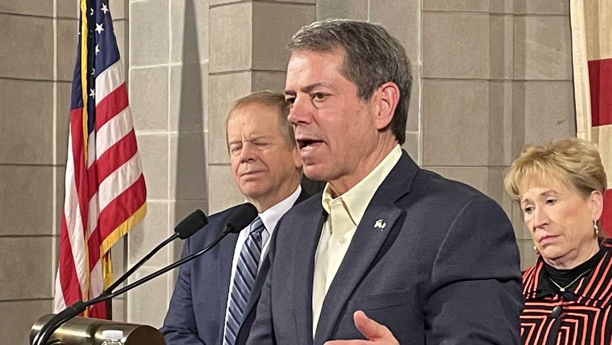 Nebraska Gov. Jim Pillen announces his tax package