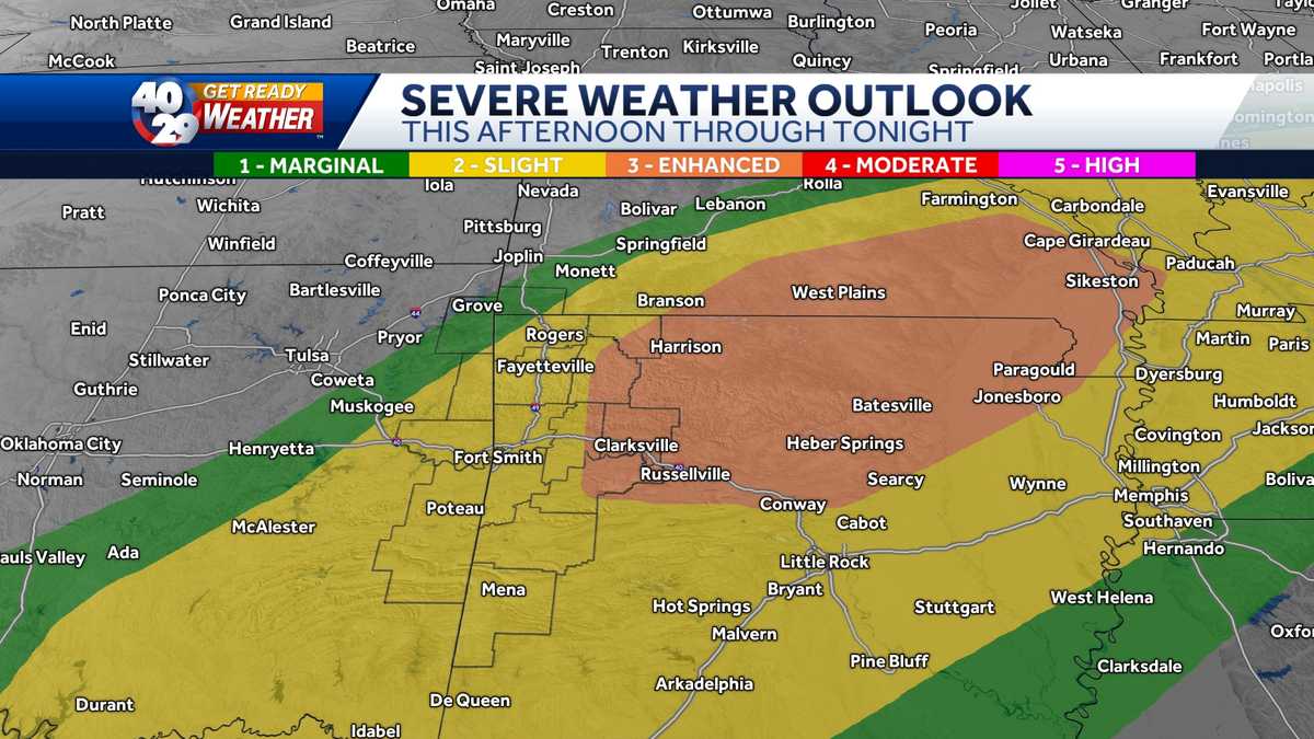 Arkansas could get severe weather Sunday