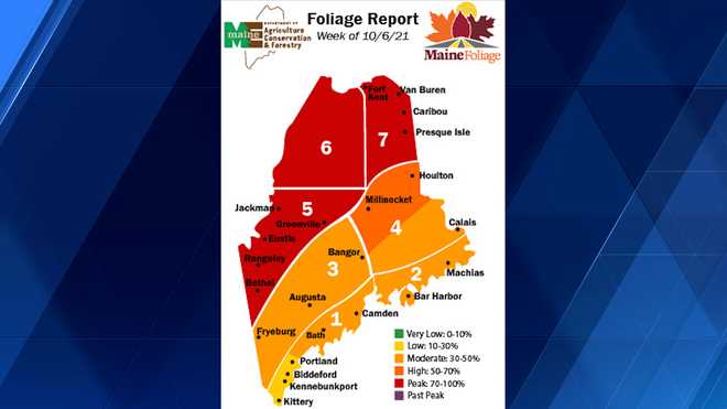 Where to see peak Maine fall foliage this weekend