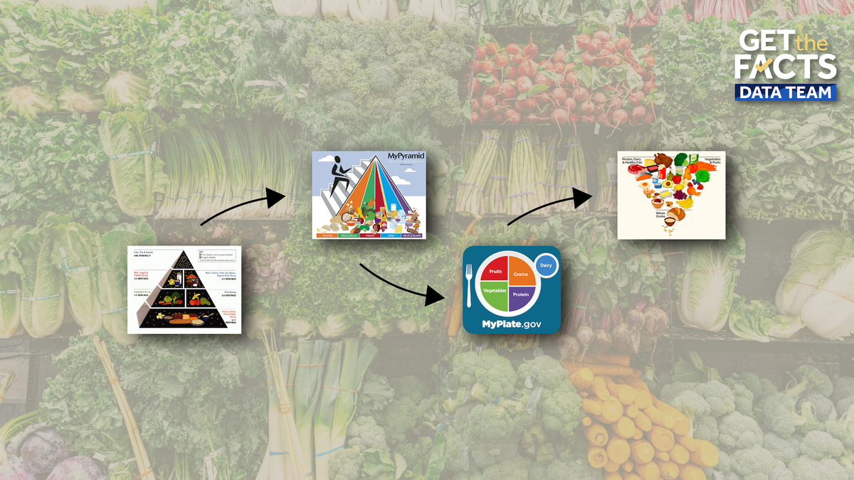 Get the Facts: How has the food pyramid changed in US history?