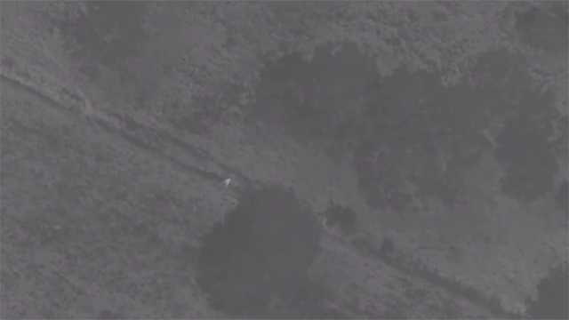 Police release infrared video showing fleeing suspect