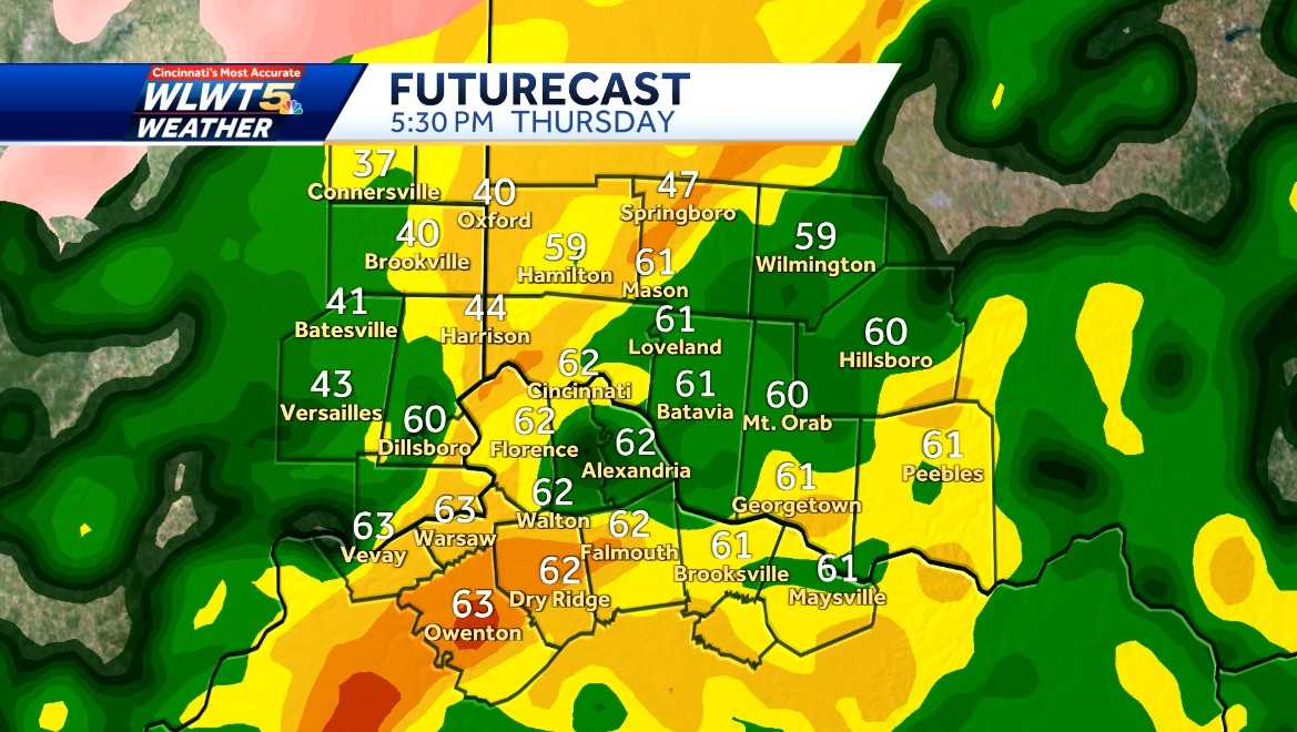 HOUR BY HOUR: Heavy rain, wind, snow move through Cincinnati