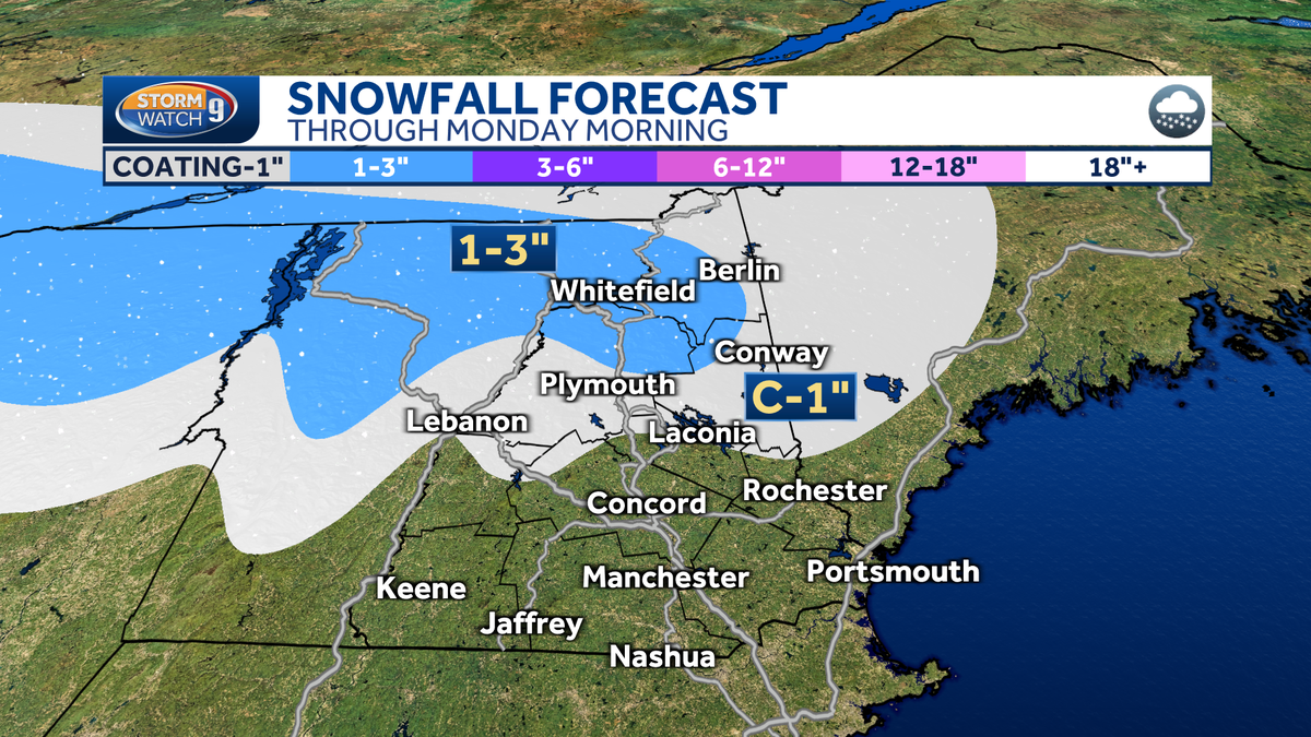 NH weather: Snow for some, spring-like temperatures return