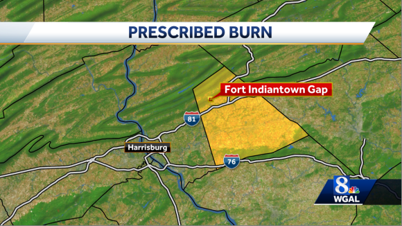 Prescribed burn conducted at Fort Indiantown Gap in Lebanon County