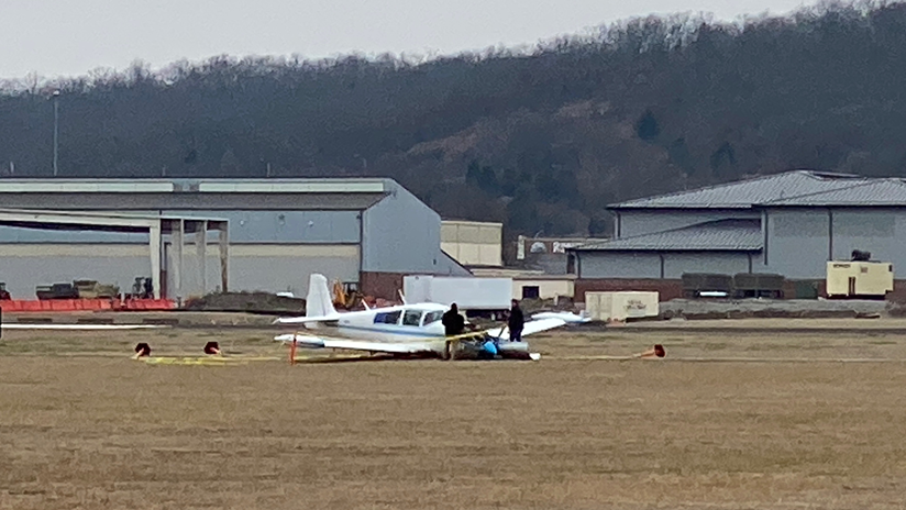 Plane goes off runway at Fort Smith Airport