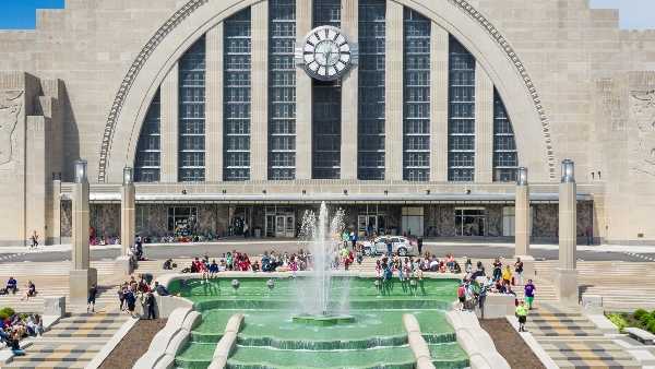 Union Terminal's historic fountain roars back to life for warm season
