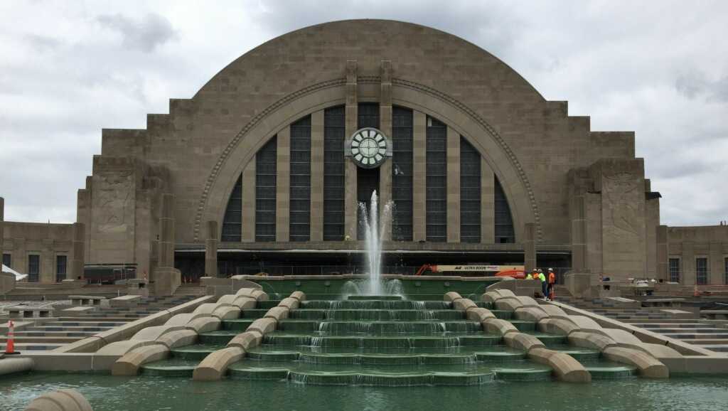 Union Terminal's historic fountain roars back to life