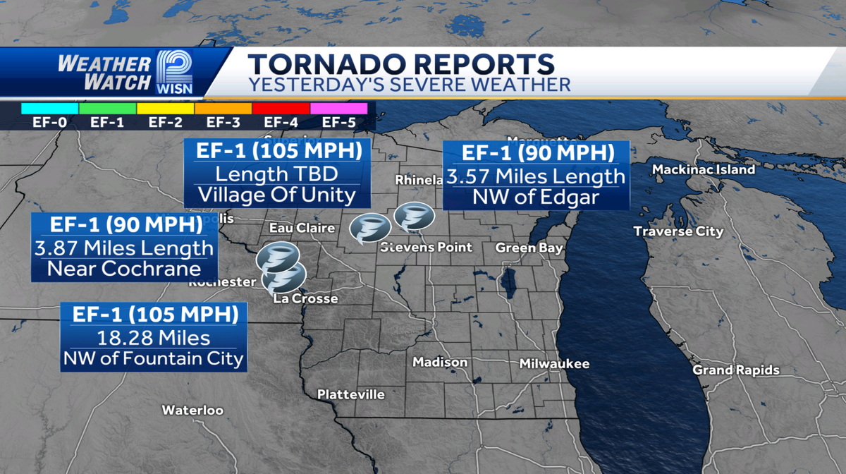 Wisconsin Hit by Tornadoes: Damage Reports and NWS Updates