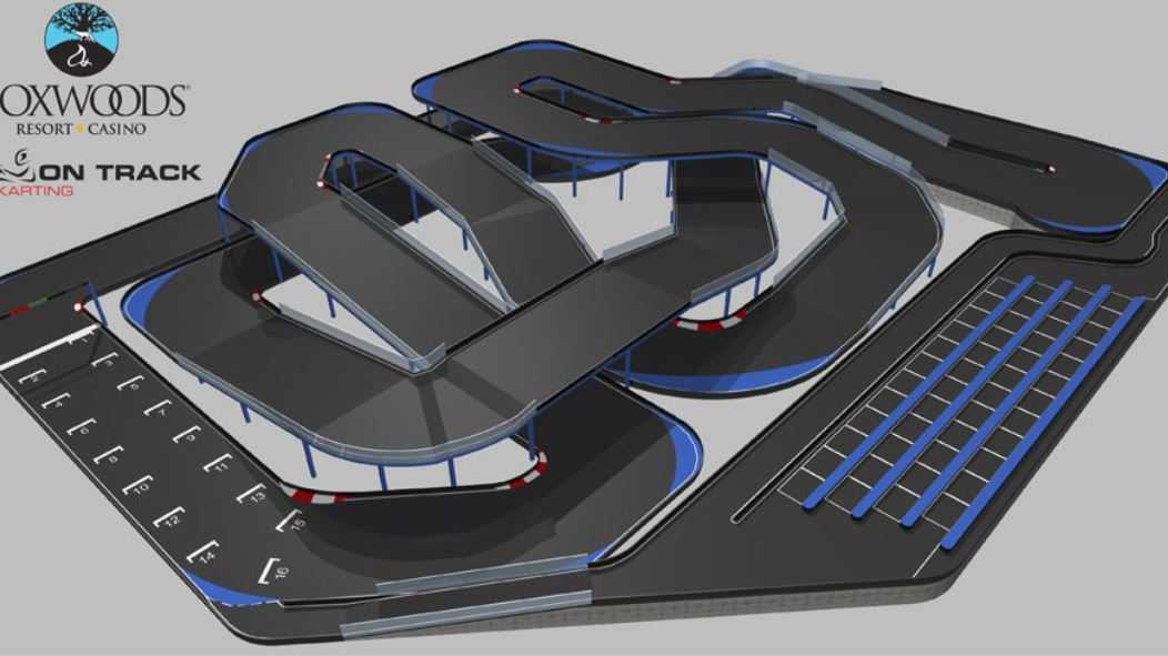 Foxwoods building multi-level, indoor go-kart track