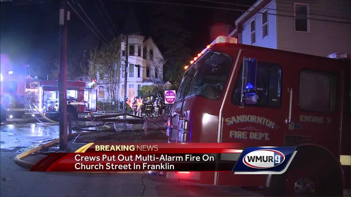 Crews battle multi-alarm fire in Franklin