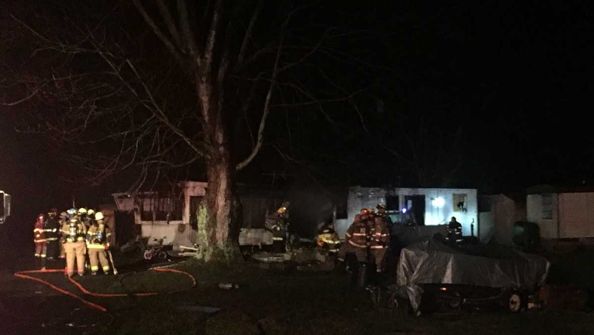 Fire Destroys Mobile Home In Frazer Township