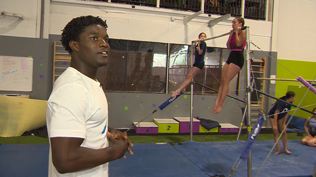 Olympian Frederick Richard inspires young Massachusetts gymnasts