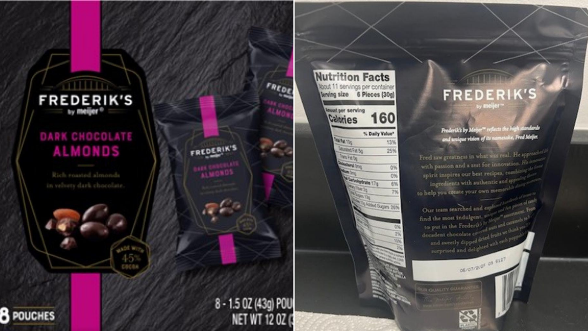 Meijer issues recall on dark chocolate almonds sold at stores across ...